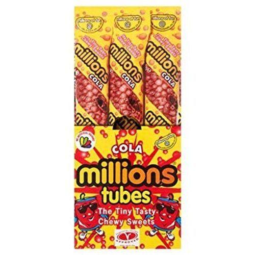 Millions Cola Tubes UK-12 CT | British Candy – iWholesaleCandy.ca