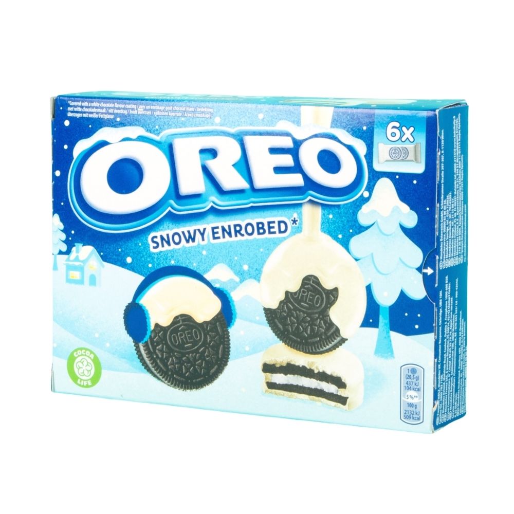 Oreo White Chocolate Enrobed Christmas Cookies UK | iWholesaleCandy.ca