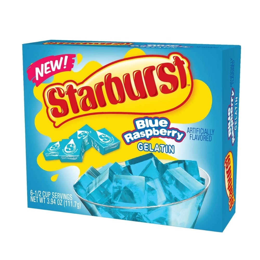 Starburst Gelatin Blue Raspberry 12PK | American Snacks ...